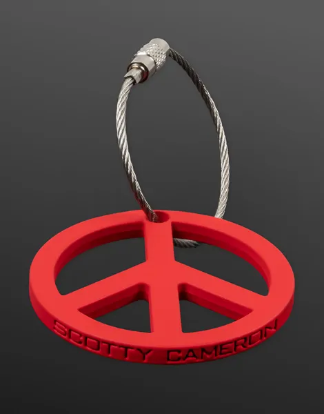 Scotty Cameron Accessories / Red Peace Sign Key Fob